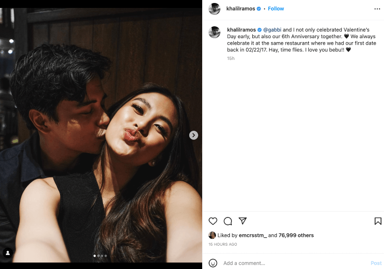 LIST: How Filipino celebrity couples showed their love for each other on Valentine's Day ...